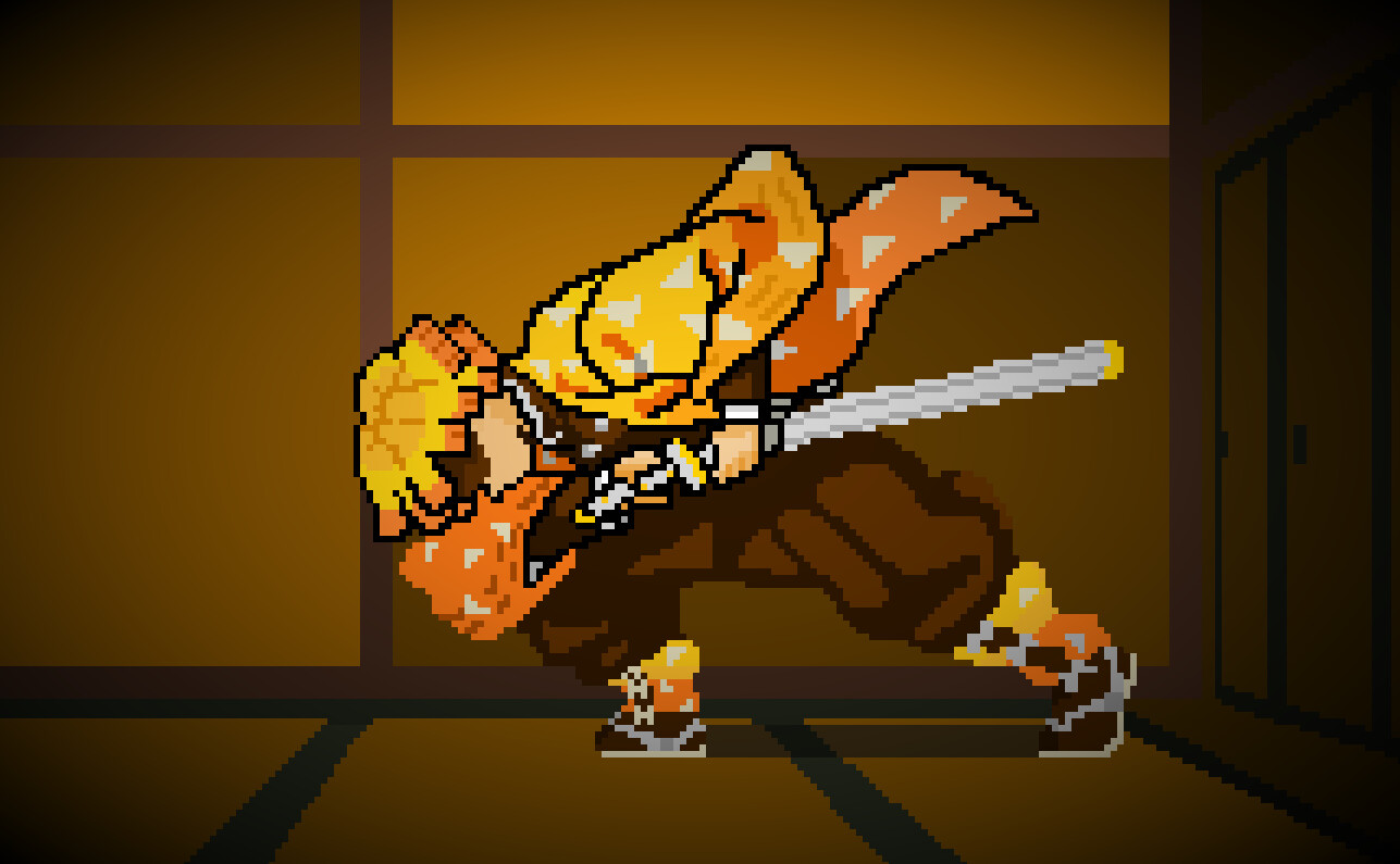 귀멸의 칼날 젠이츠의 벽력일섬 그림판으로 그려봤습니다 - OP.GG Talk