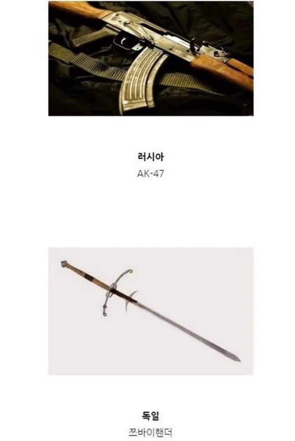 나라별 대표 무기 - OP.GG