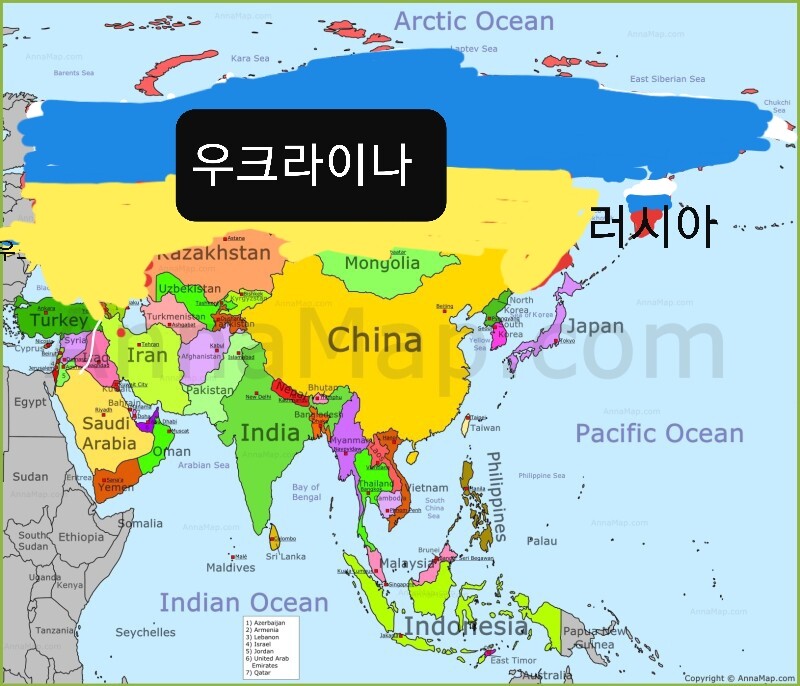 15년뒤 유라시아대륙 지도근황 - OP.GG