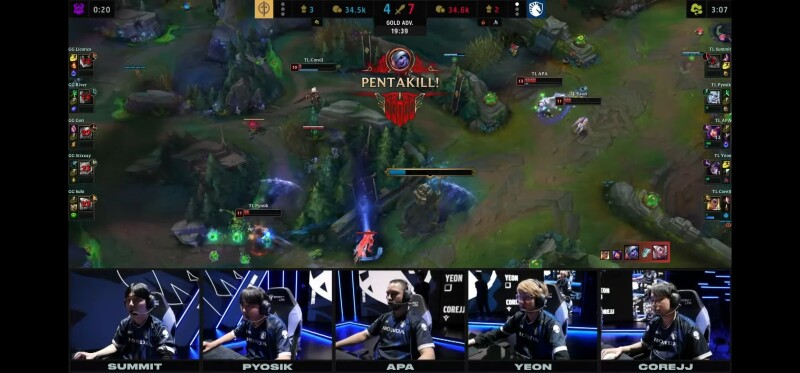 LCS 정글 최초 표식 펜타킬 - OP.GG