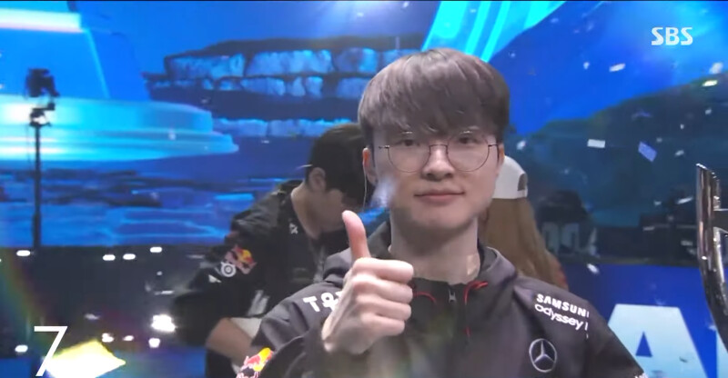 SBS 뉴스에 나온 페이커 - OP.GG